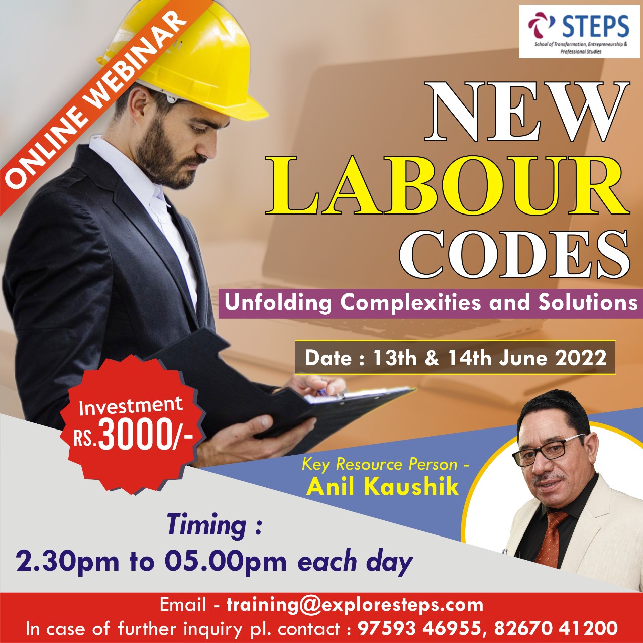 Online Program on New Labour Codes (Unfolding Complexities and Solutions)