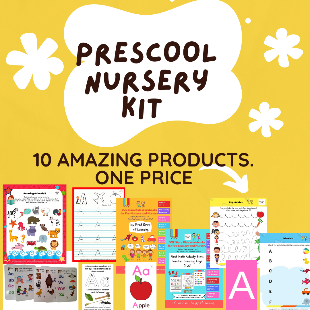 Nursery Preschool Kit (Ultimate Bundle for 2 to 5 years)