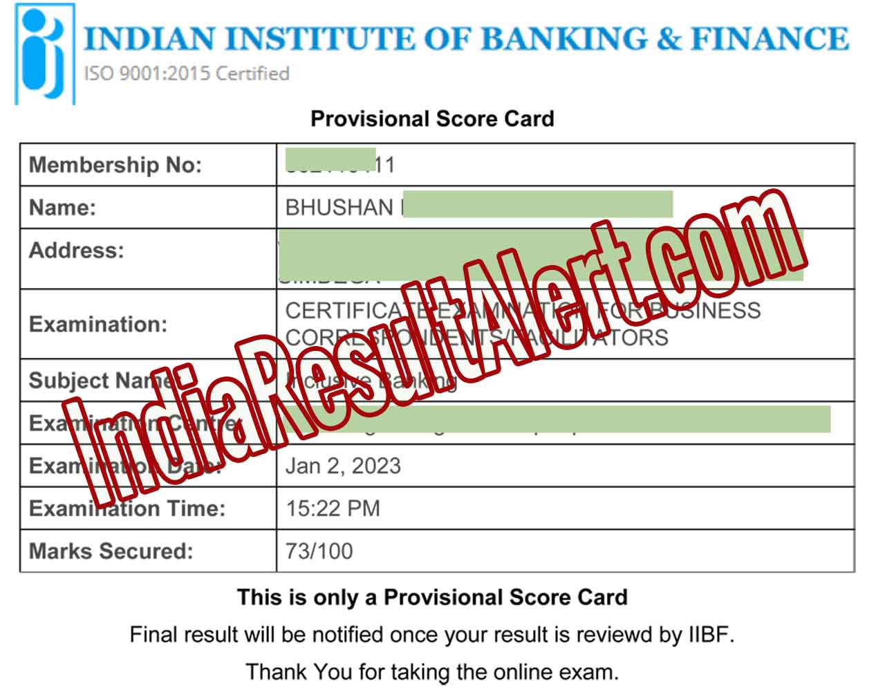 IIBF BC BF Exam Ques Ans PDF February 2023 (New Pattern)