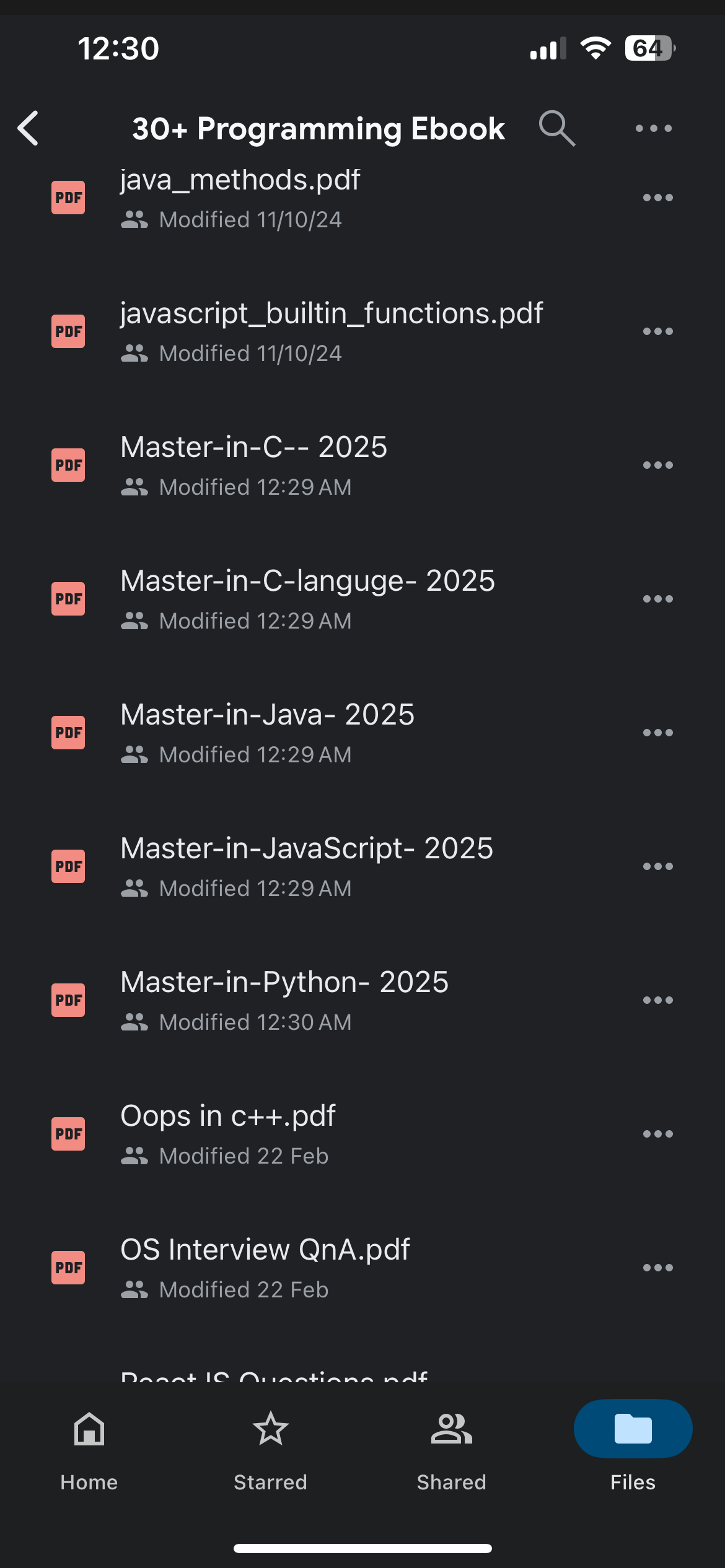 30+ PROGRAMMING Notes