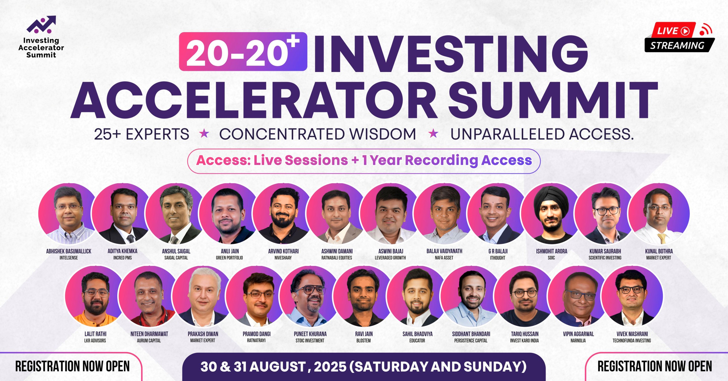 20-20⁺ Investing Accelerator Summit